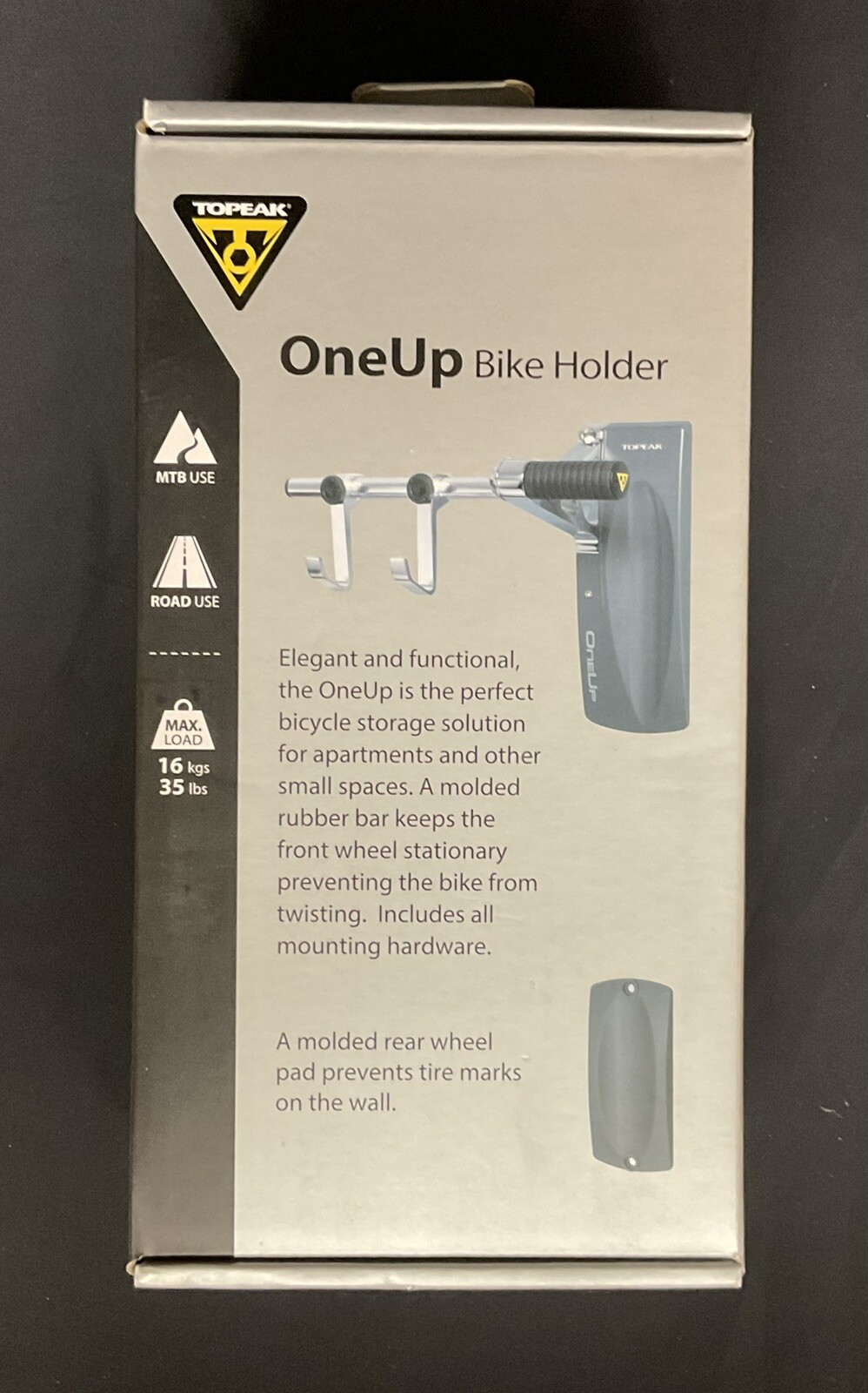 Topeak OneUp Bike Stand, Wall Mount Storage Rack: 1-bike - Silver - NIB ...