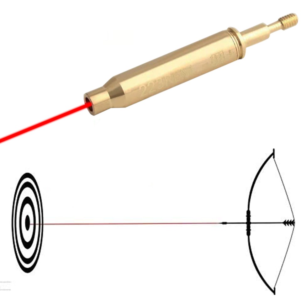 Archery Crossbow Bow Arrow Red Laser Sighting Tool Boresighter Bore ...