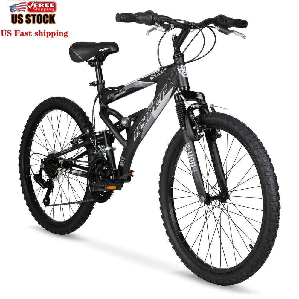 Hyper Bicycle Men's 26 Shocker Mountain Bike, Black