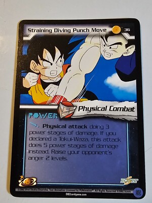 Straining Diving Punch Move 2002 Score Limited Dragon Ball Z DBZ TCG ...