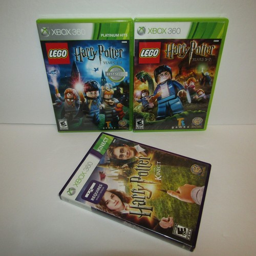 Lego Harry Potter Years 1-4 + Years 5-7 + Kinect Microsoft Xbox 360 Lot ...