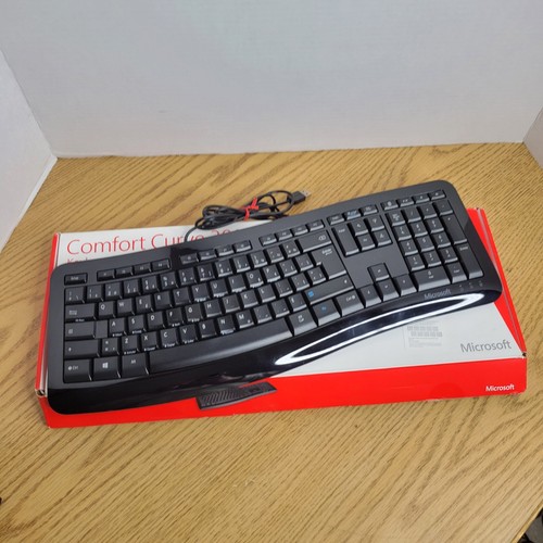 Microsoft Comfort Curve Keyboard 3000 USB Multimedia Contour 1482 KU ...