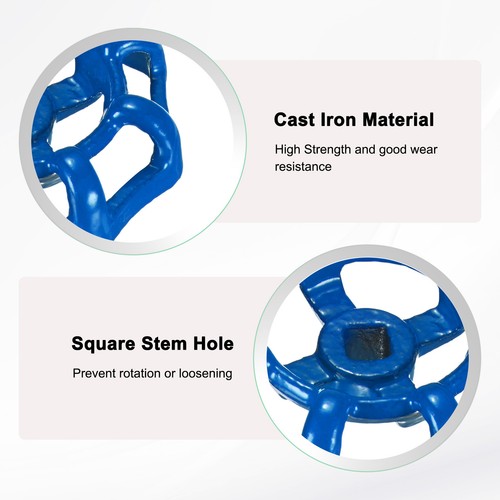 3-Set Outside Faucet Handle 6x6mm Square Stem Hole Water Spigot Handle ...