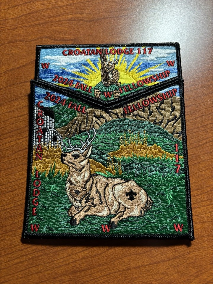 Croatan Lodge 117 2024 Fall Fellowship OA Flap Set | eBay