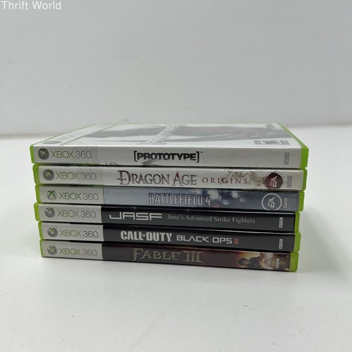 Xbox 360 Game Lot 6 Games Call of Duty Black Ops II Fable III Dragon ...