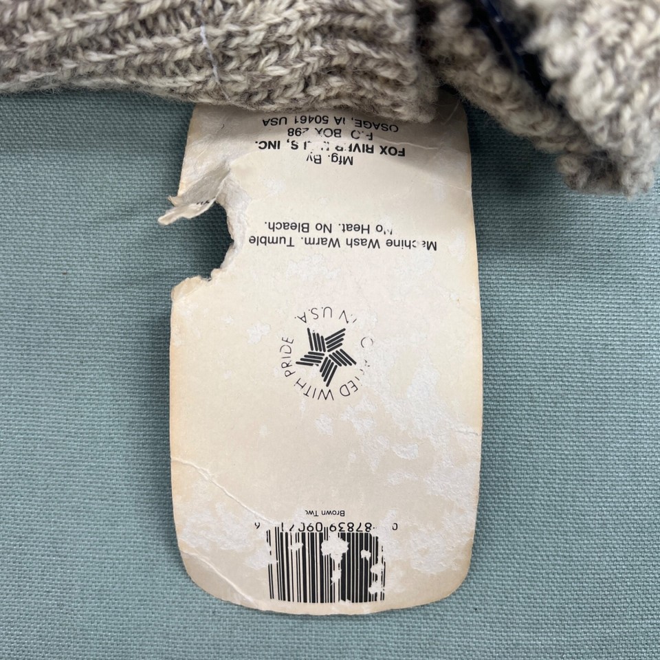 Fox River 9988 Double Ragg Wool Mitts Size Large Warm Winter Gloves USA ...