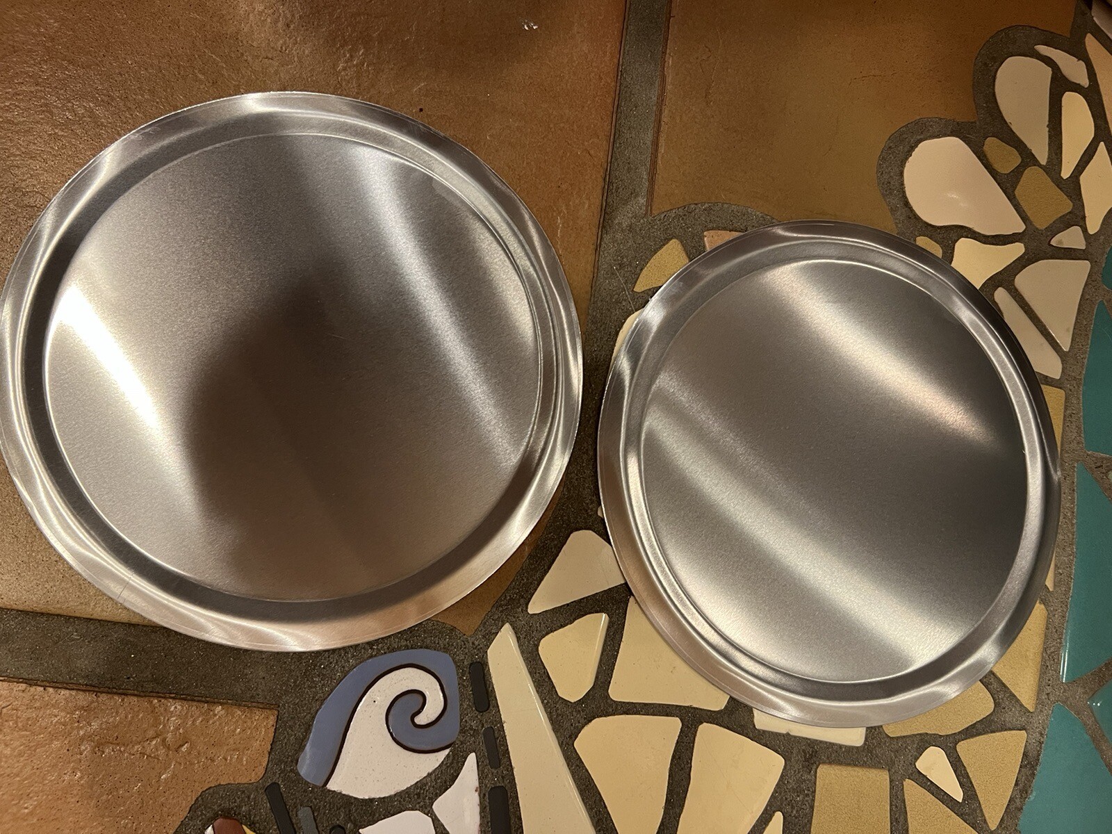 2 MOTORCYCLE VINTAGE RACING NUMBER PLATES 8".032" ROUND BOARD TRACK Al ...