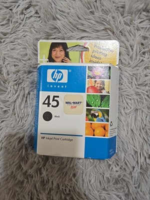 GENUINE HP 45 Ink Cartridge 51645A Black New Factory Sealed Box 2006 ...
