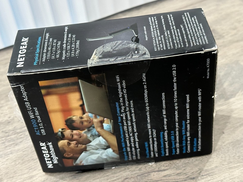 Netgear A7000 Nighthawk AC1900 WiFi USB Adapter A7000-10000S ...