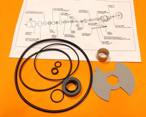 for Mopar 62-79 Federal Power Steer Pump Rebuild Kit A B E-body 318 340 ...