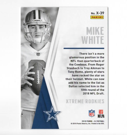 2018 Panini XR Xtreme Rookies /99 Mike White Cowboys C-781 | eBay