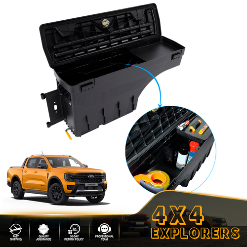 for Ford Ranger 2023-2025 Wildtrak Raptor Truck Bed Storage Tool Box ...