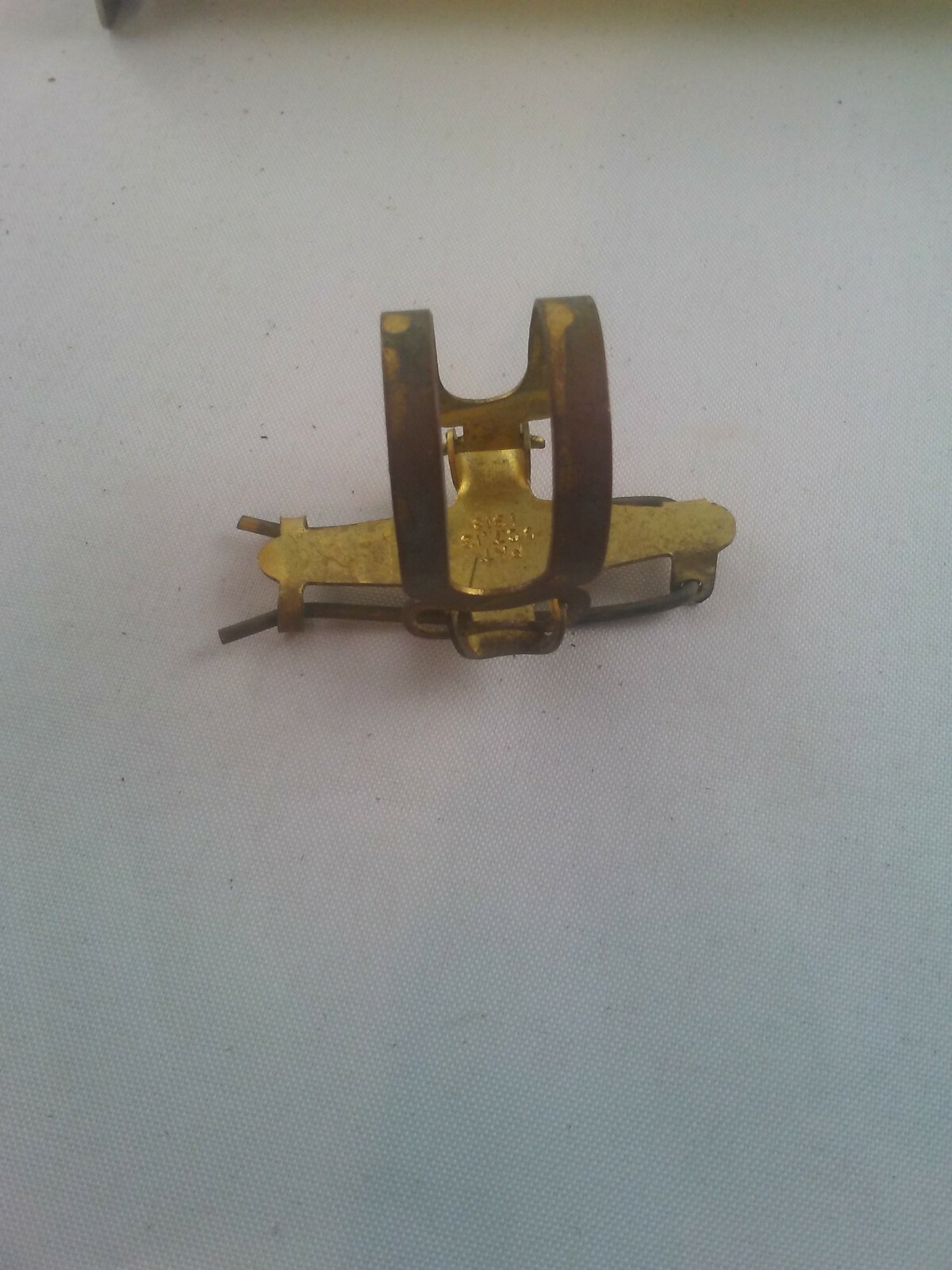 Antique Victorian HAIR CLIP BARRETTE FLOWER BOW RIBBO… - Gem