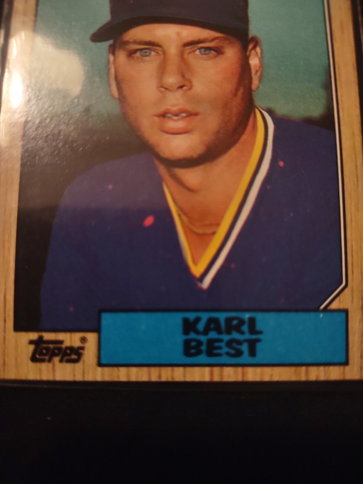 1987 TOPPS Baseball Trading Card of KARL BEST #439 'Error card' | eBay