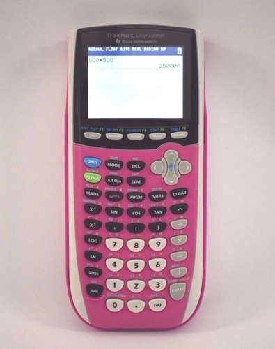 Texas Instruments TI84 Plus C Silver Edition Graphing Calculator Pink ...