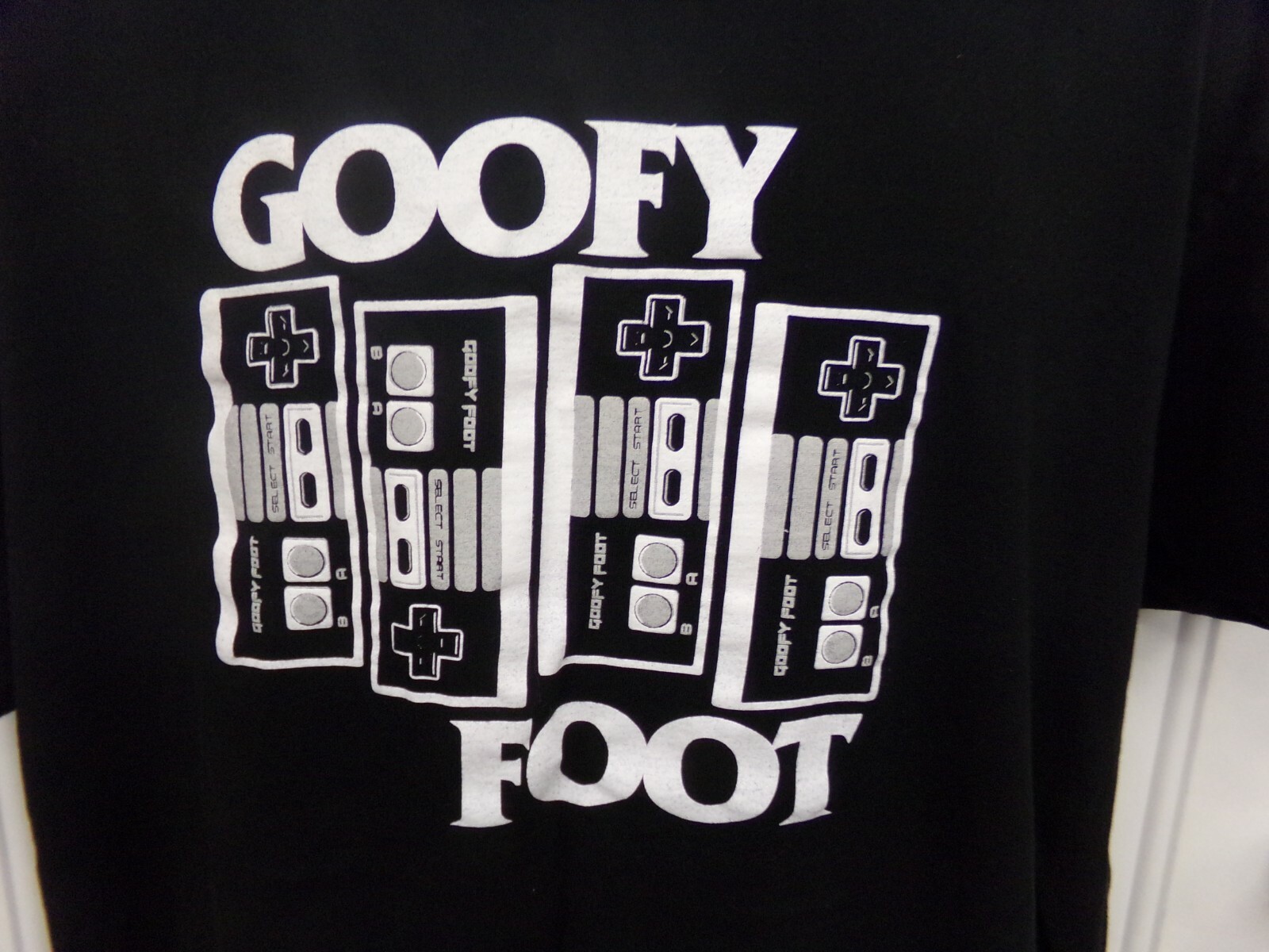 GOOFY FOOT Nintendo Controller Black T-SHIRT Mens XL … - Gem
