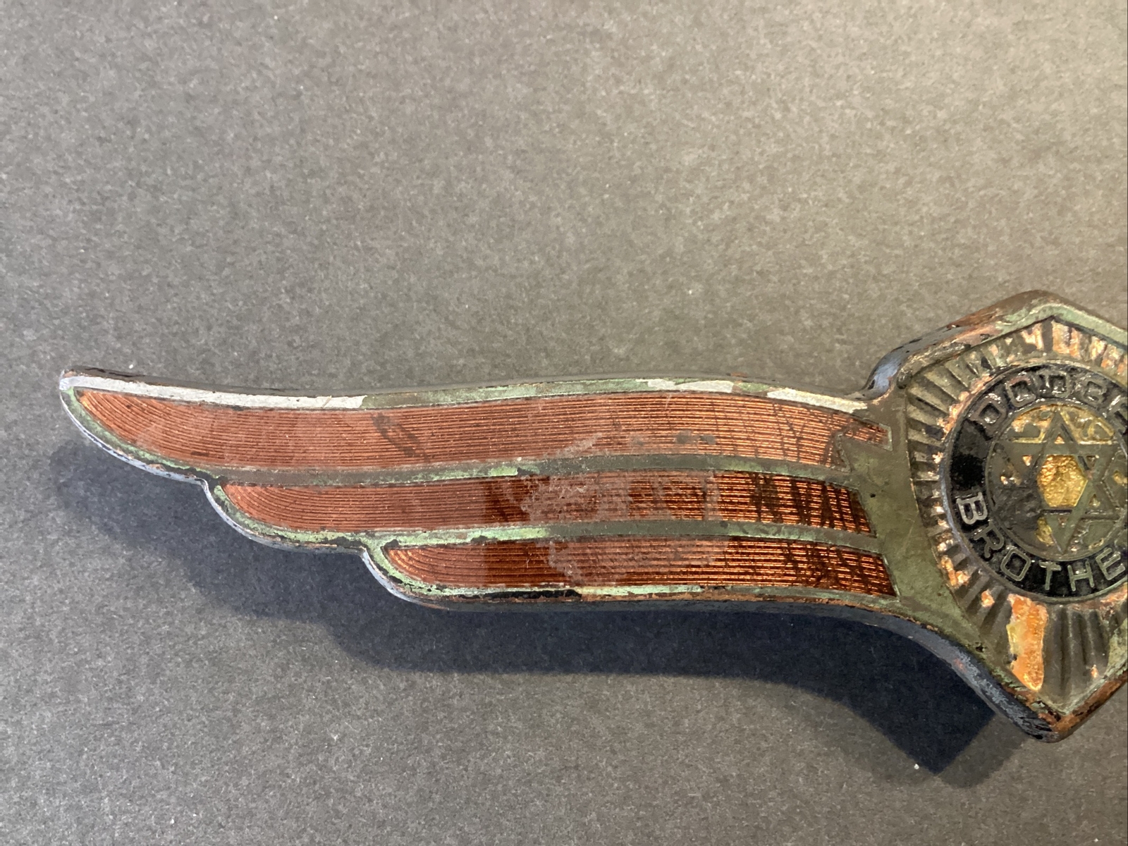 Vintage Oem 1933-39 Dodge Brothers Mascot Ornament Radiator Badge ...