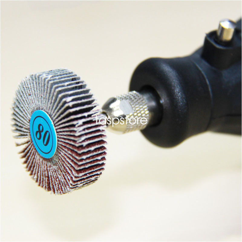 9PC Dremel Flap Wheel Sanding Disc 31.5x10x3.17mm Grit 80 for Rotary ...