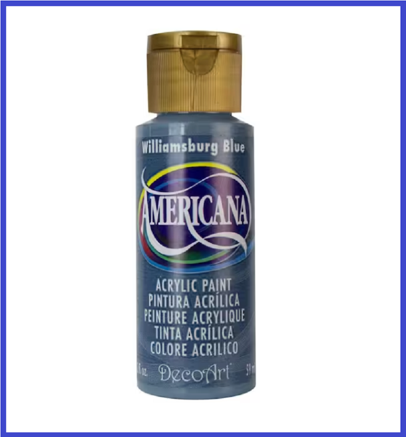 DecoArt Americana Williamsburg Blue Acrylic Paint 2 oz. | eBay