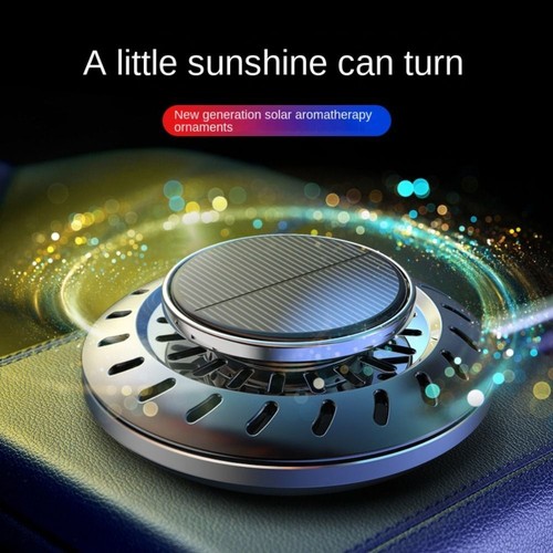 Rotating Essential Oils Diffusers Solar Energy Car Air Freshener Home ...