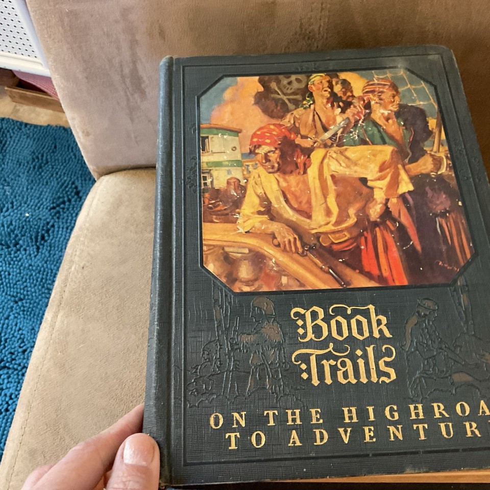 Vintage 1928 Book Trails Vol 1,2,4-8 Shepard and Lawerence Rare Color ...