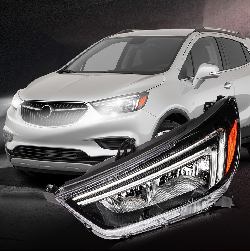 For Buick Encore 2017-2022 Headlights Assembly Left Driver Side Black ...