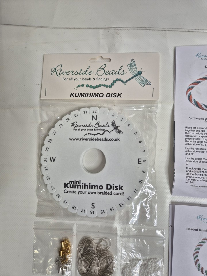 Riverside Beads Candy Cane Kumihimo Christmas Kit New | eBay UK