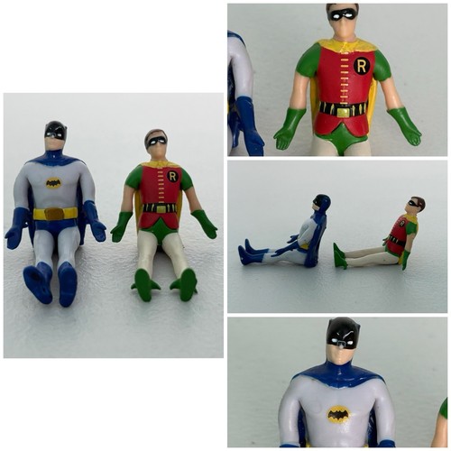 Batman and Robin Figurines sitting Batmobile Pose Rubber Figurines 1966 ...