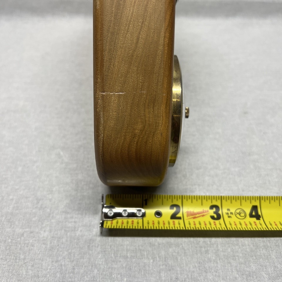 Rare MCM Happy Daze Brass Wood Weather Station Barometer Thermometer ...