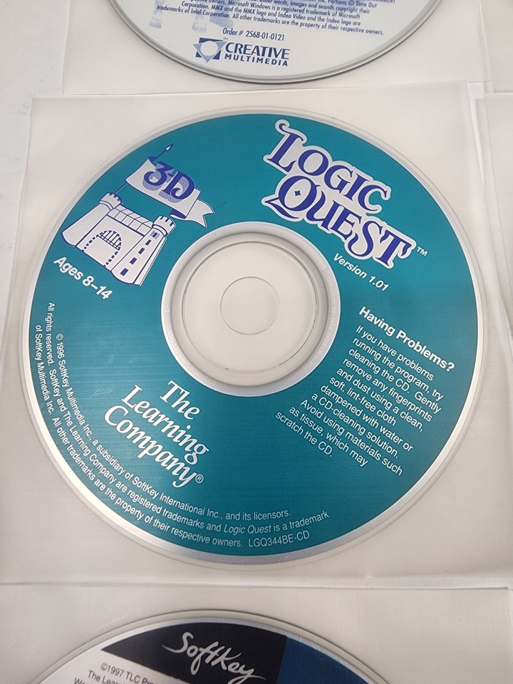 Lot Of 9 Vintage PC Software Programs Windows 95 / 3.1 CD-ROM Disc Only ...