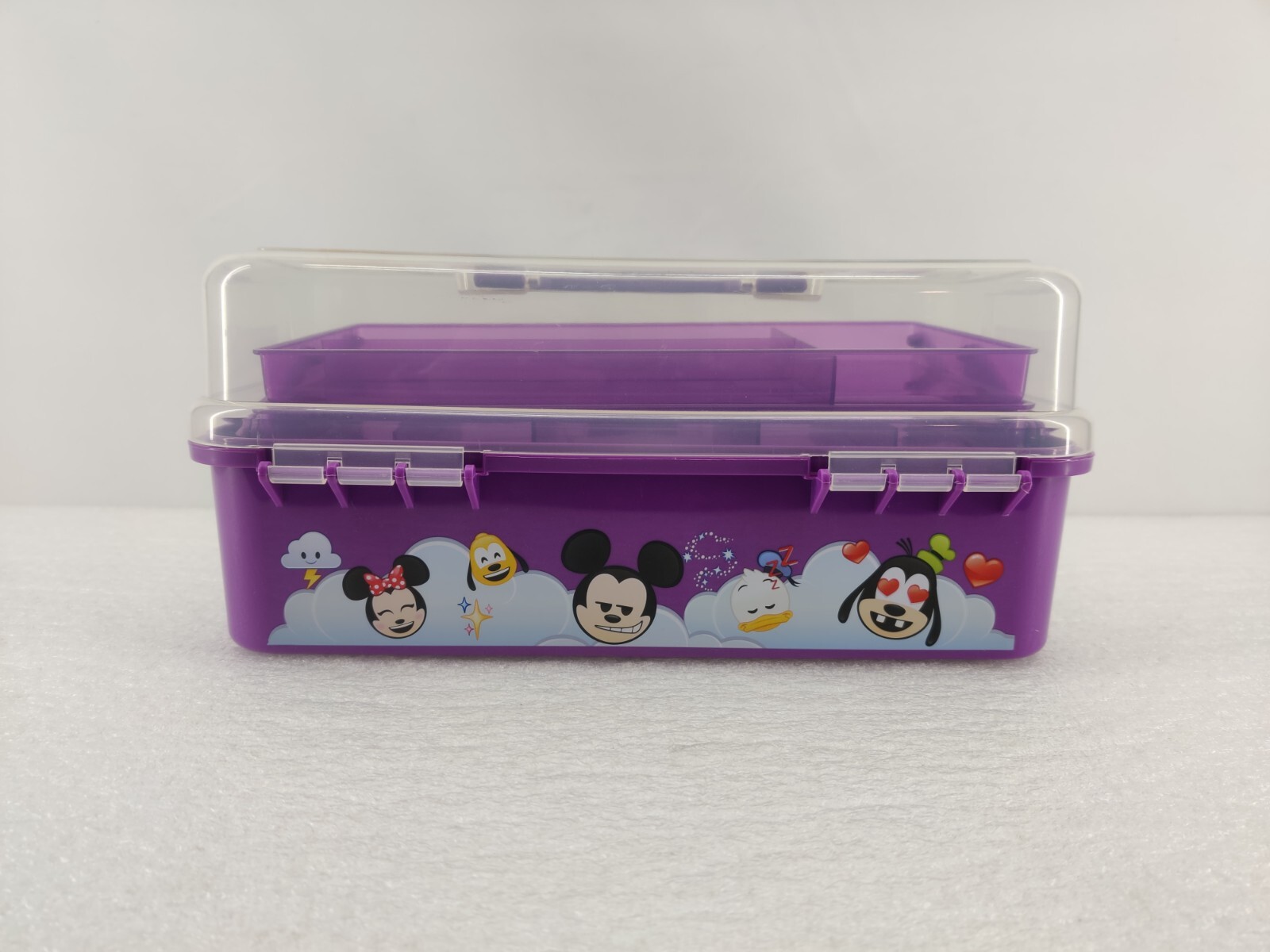 Disney Emoji Deluxe Art Box, Purple Tackle Box, Carry Case with Handle ...