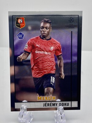 2020-21 TOPPS MERLIN CHROME JEREMY DOKU BASE ROOKIE CARD#64 | eBay
