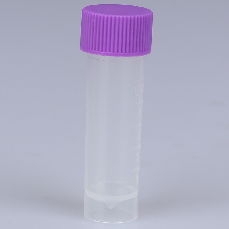 10Pcs 5ml Plastic Test Tubes Vial With Screw Seal Cap Pack Contai,Z0 | eBay