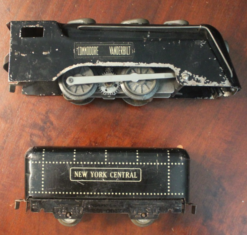 Marx Commodore Vanderbilt O Gauge Locomotive w/ New York Central Tender ...