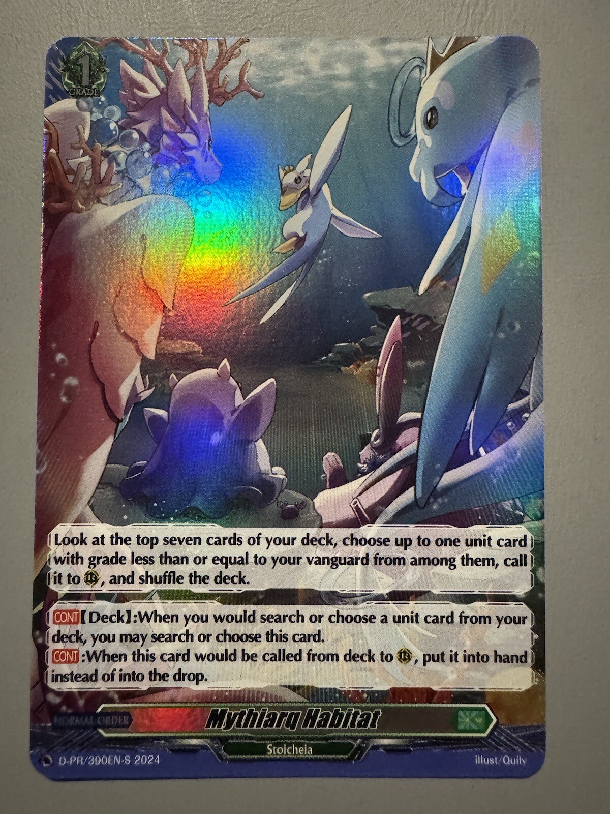 CARDFIGHT VANGUARD MYTHIARQ HABITAT (STOICHEIA ORDER) D-PR/390EN-S ...