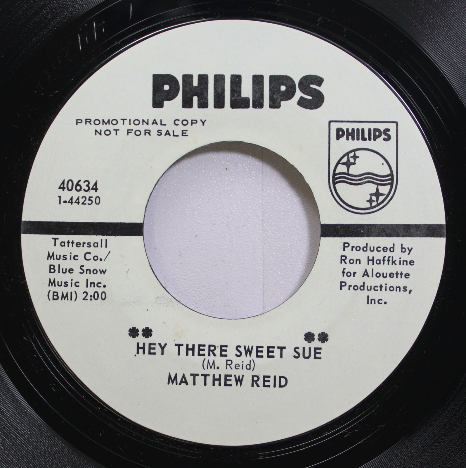 Hear! Pop 60S Promo 45 Matthew Reid - Hey There Sweet Sue / Outward ...