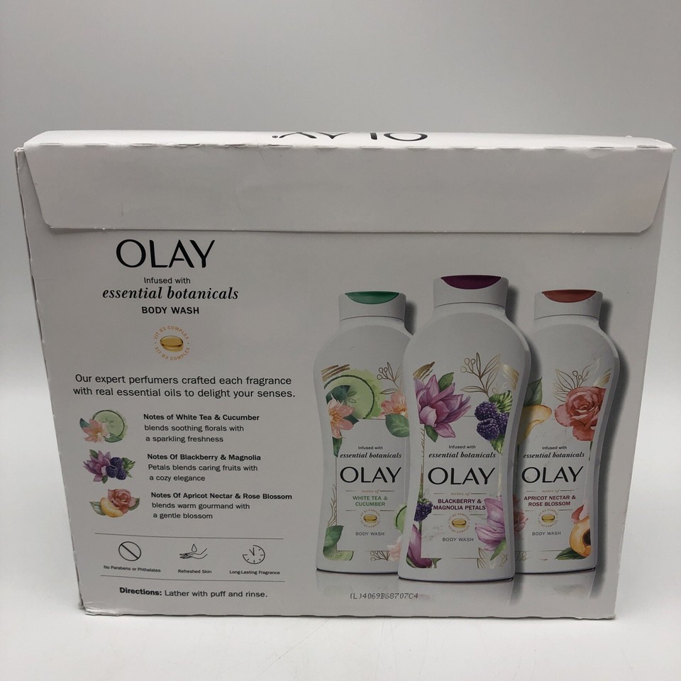 Olay Essential Botanicals Body Wash,23.6 Fluid Ounce (Pack of 3) | eBay