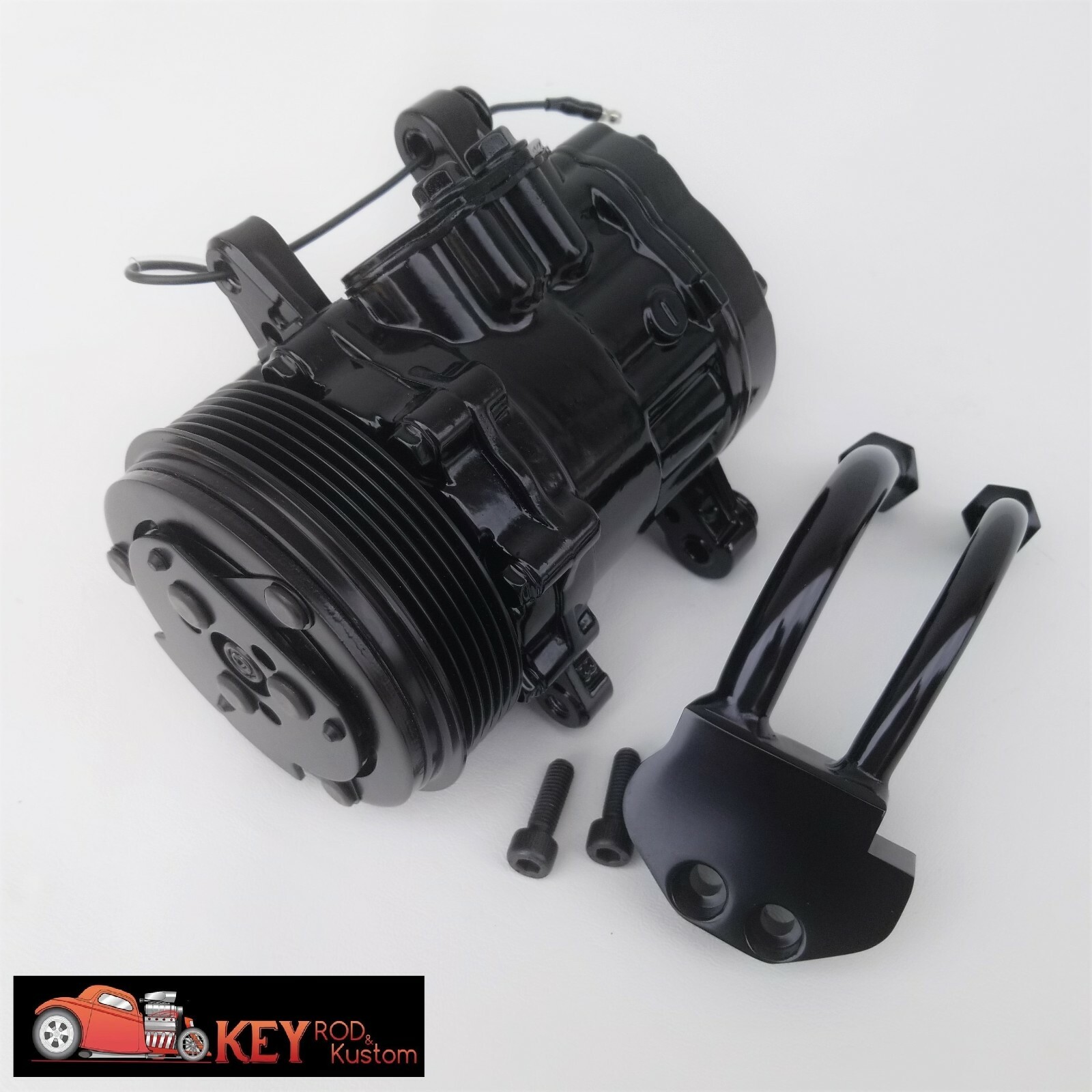 Black Mini Sanden SD7 7176 Style AC Compressor R134 Serpentine With ...