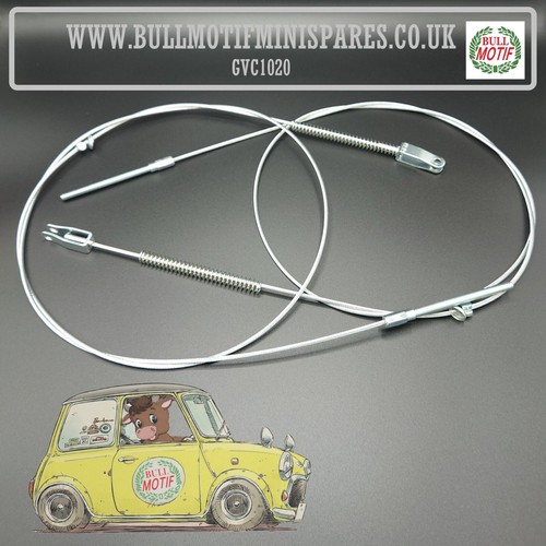 CLASSIC MINI - HANDBRAKE CABLE PAIR - VAN/EST - UK MADE - AUSTIN ROVER ...
