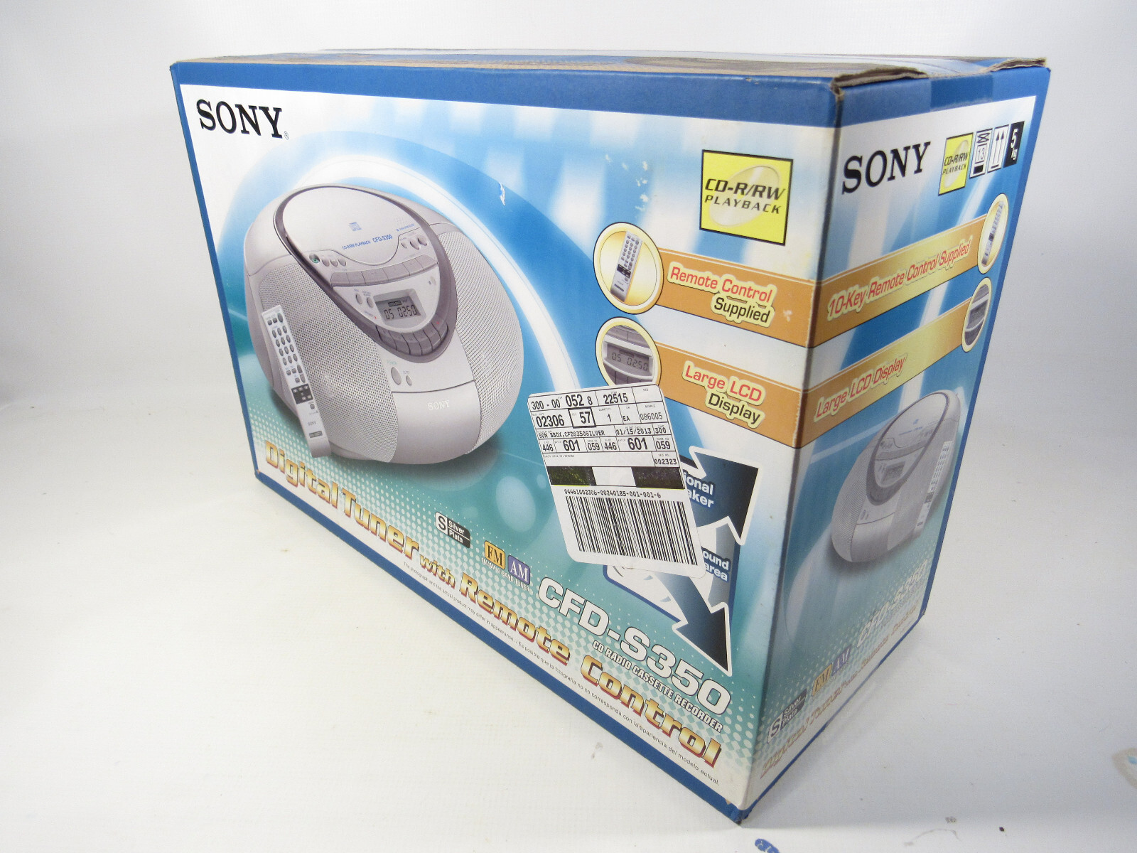 Sony CFD-S350 CD Player Boombox - Silver for sale online | eBay