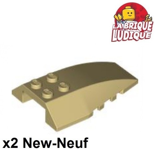 Lego 2x Wedge 6x4 Triple Curved Hood Slope Beige/Tan 43712 New | eBay