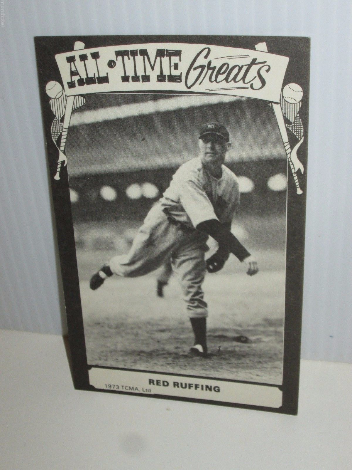 TCMA ALL-TIME GREATS 1973 VINTAGE PHOTO STYLE BASEBALL CARD RED RUFFING ...