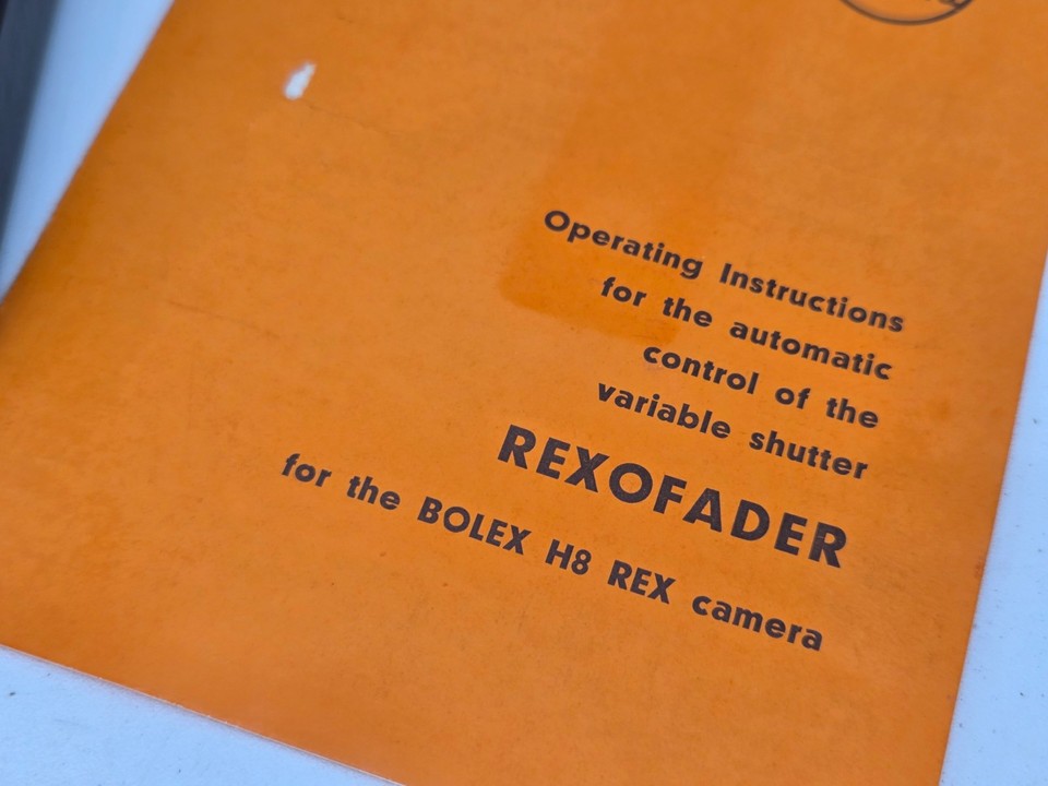 MINT BOLEX REX O FADER For Bolex H8 Reflex Rex 8MM Movie Camera in ix ...