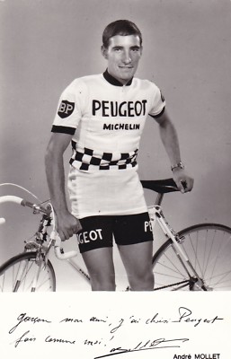 CYCLISME carte cycliste ANDRE MOLLET équipe PEUGEOT michelin | eBay