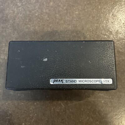 PEAK Stand Measuring Microscope 50x UNTESTED SOLD AS IS | eBay