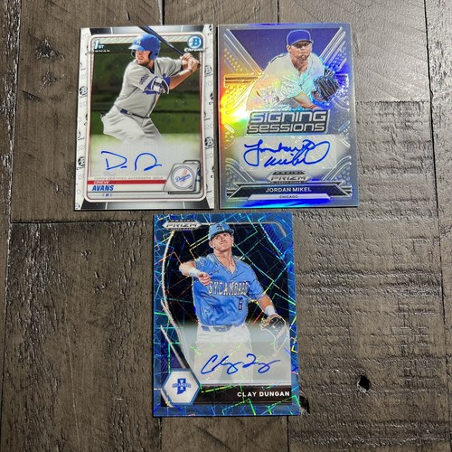 Lot of 3 Auto Autographed Signed Baseball Cards RC Rookies Prospects | eBay
