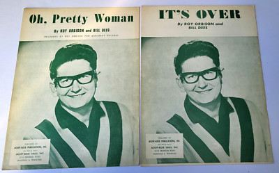 PR 1964 ROY ORBISON & BILL DEES PIECES SHEET MUSIC IT'S OVER OH PRETTY ...