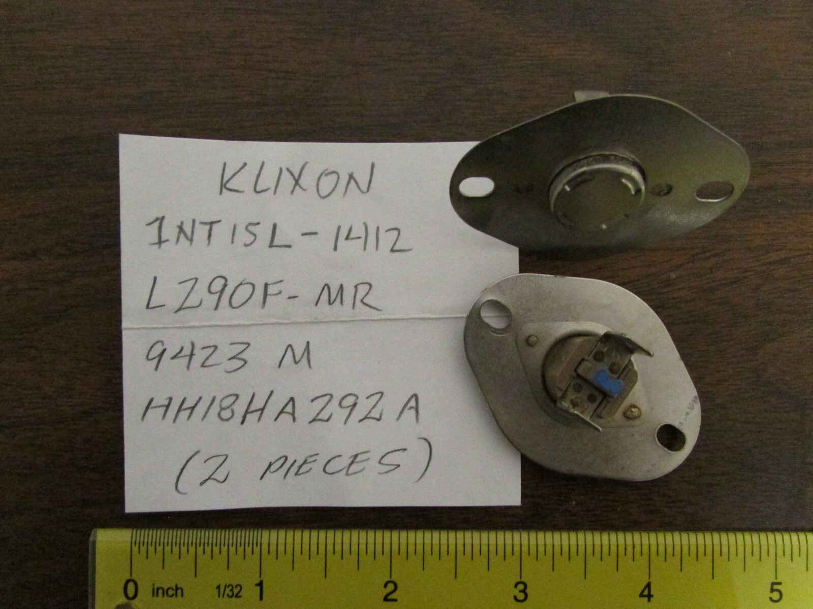 2 Pièces klixon 1NT15L Manuel Zéro Température Interrupteur Thermique ...