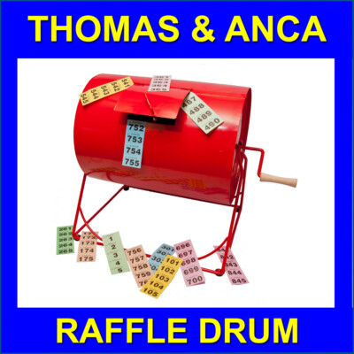 Raffle Drum tombola fundraising raffle Machine Metal Drum raffle ...