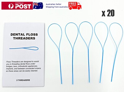 Dental Loop Floss Threader Orthodontic Braces Fixed Retainer Bridges ...